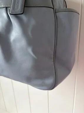 Coach | Bags | Coach Addison Sky Blue Leather Tote F8374 Purse Diaper ...